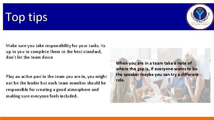 Building Team work skills as a Young Professional