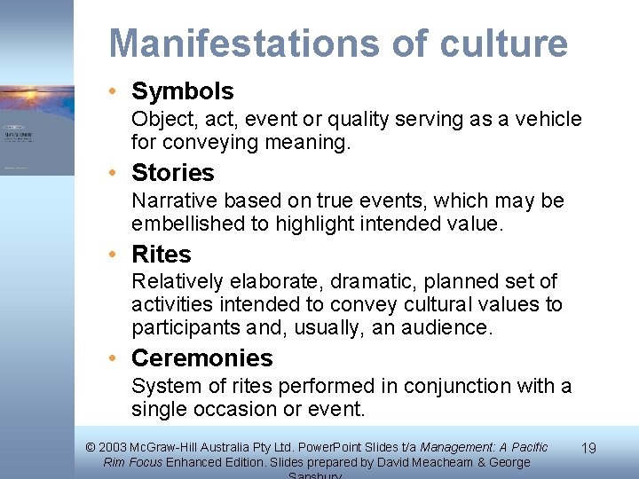 CHAPTER 3 UNDERSTANDING INTERNAL EXTERNAL ENVIRONMENTS 2003 Mc