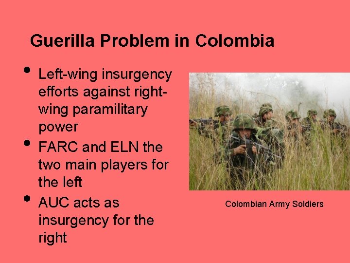 Plan Colombia Ashleigh Uhler Matt Herten Dan Deminski