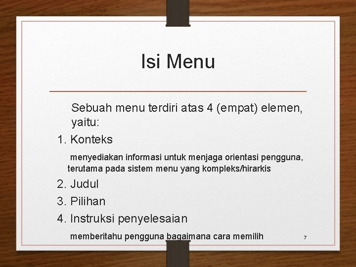 Membangun Menu Sistem dan Skema Navigasi Human Computer