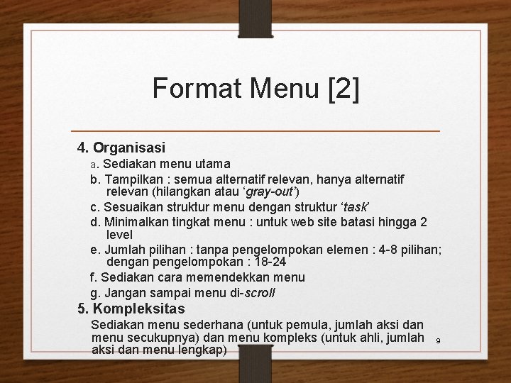 Membangun Menu Sistem dan Skema Navigasi Human Computer