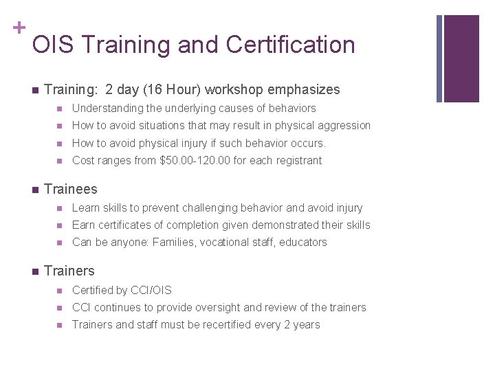 Evidence Based Practice University of Utah Training School