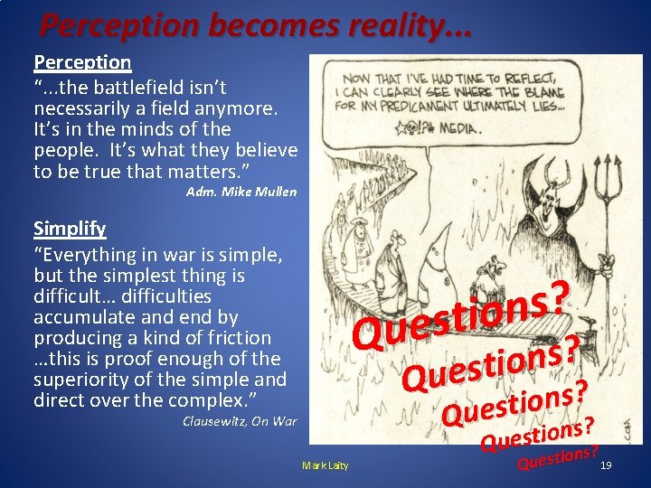 Mark Laity Chief Strategic Communication SHAPE Strat Com