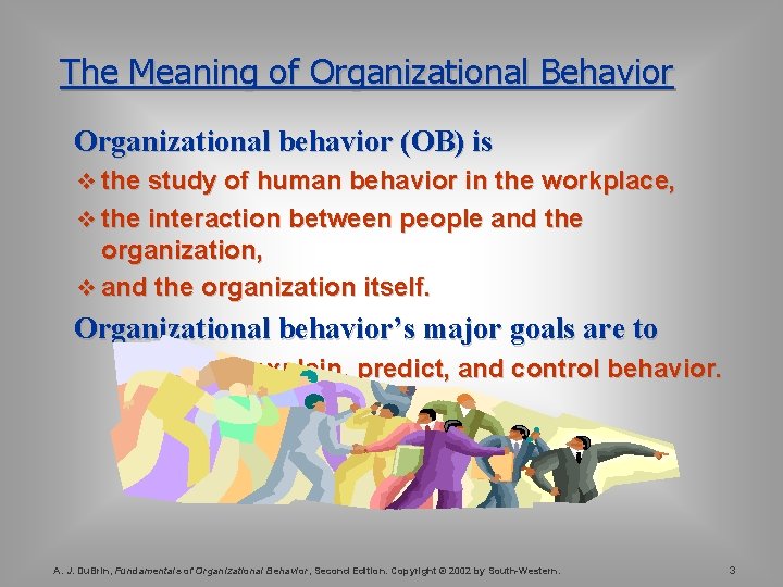 Chapter 1 The Nature and Scope of Organizational