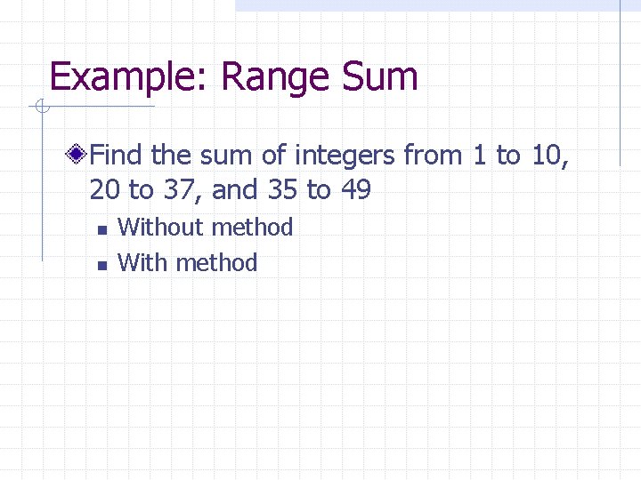 CS 2011 Introduction to Programming I Methods I