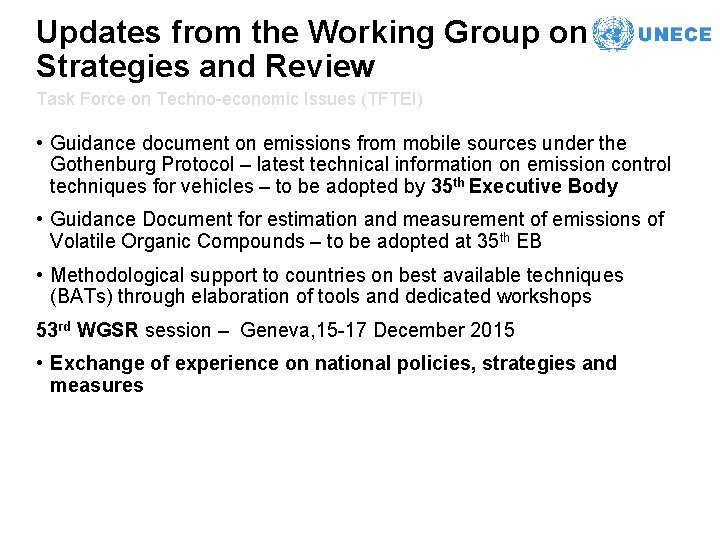 UNECE Convention on Long Range Transboundary Air Pollution