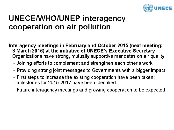UNECE Convention on Long Range Transboundary Air Pollution