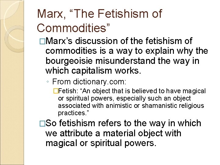 Unit 5 Commodification of the Medieval Period Part