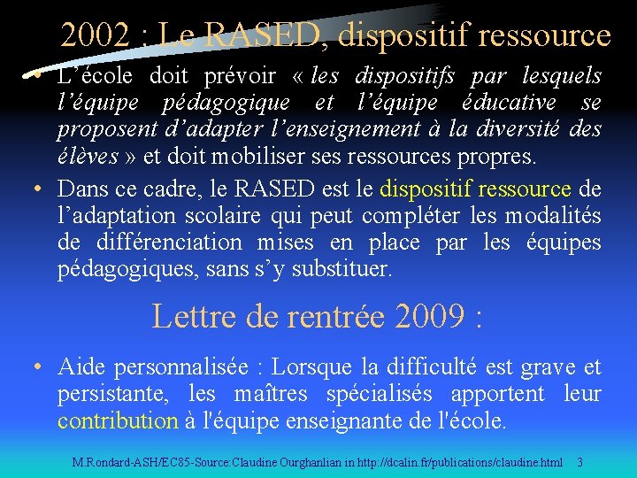 M E Personneressource Du pourquoi au comment M