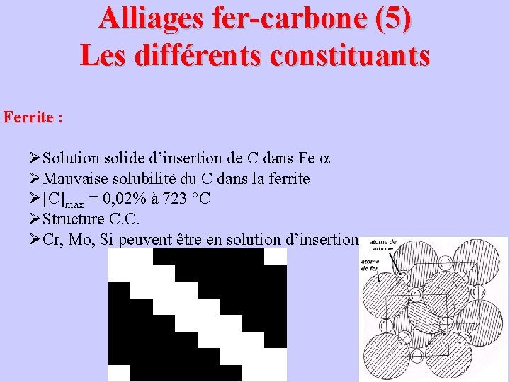 Chapitre 13 Diagrammes binaires Plan du chapitre Solidification