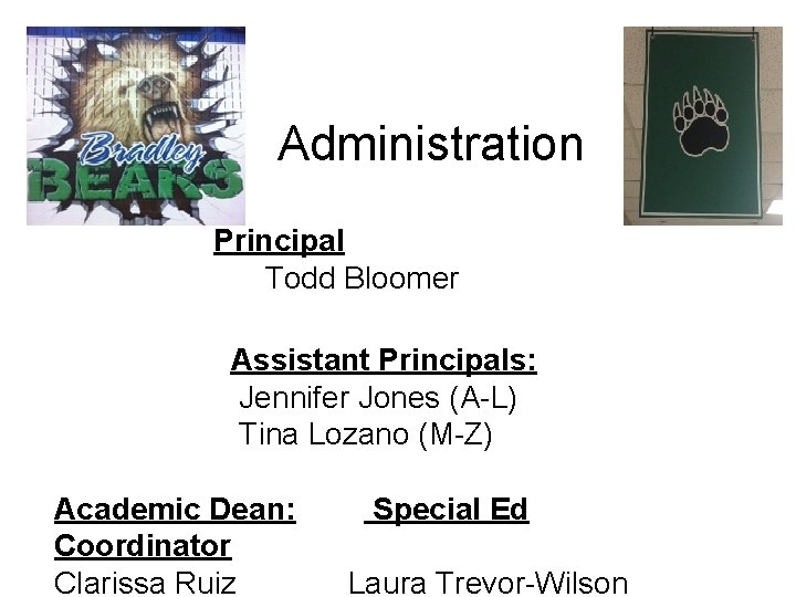 WELCOME TO OMAR BRADLEY MIDDLE SCHOOL BRADLEY CORE