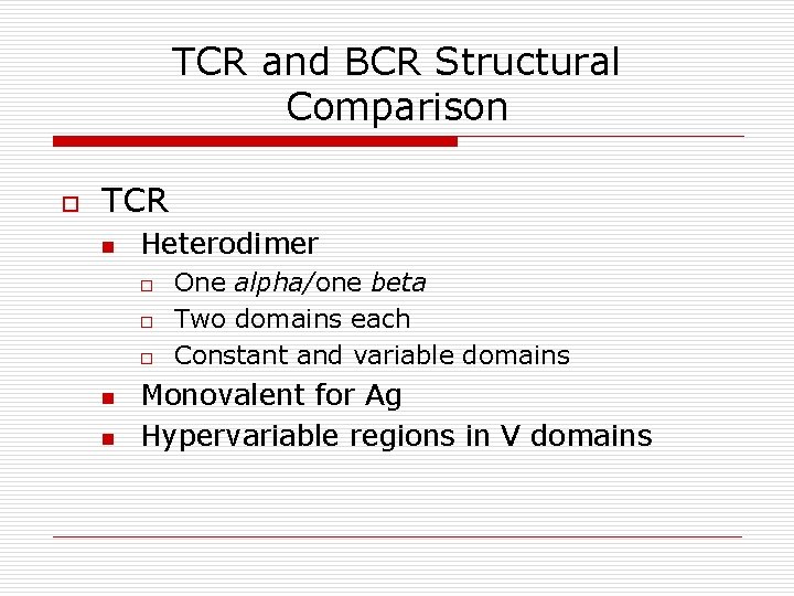 Principles of Immunology T Cell Receptors 3906 Education