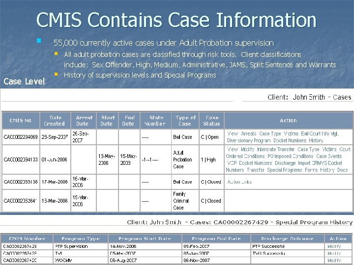 Connecticut Judicial Branch Case Management Information System CMIS