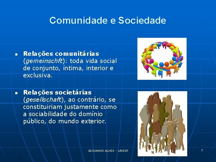 Comunidade e Sociedade A sociologia de Ferdinand Tnnies