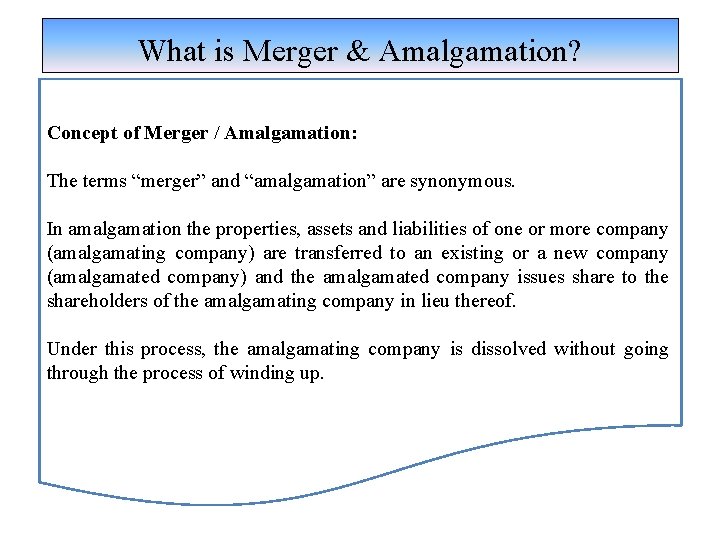 PROCEDURAL ASPECTS OF MERGER AMALGAMATION BEFORE NCLT An