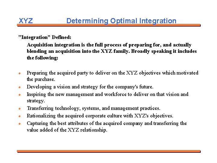 INTEGRATING ACQUISITIONS A Best Practices Approach For Success