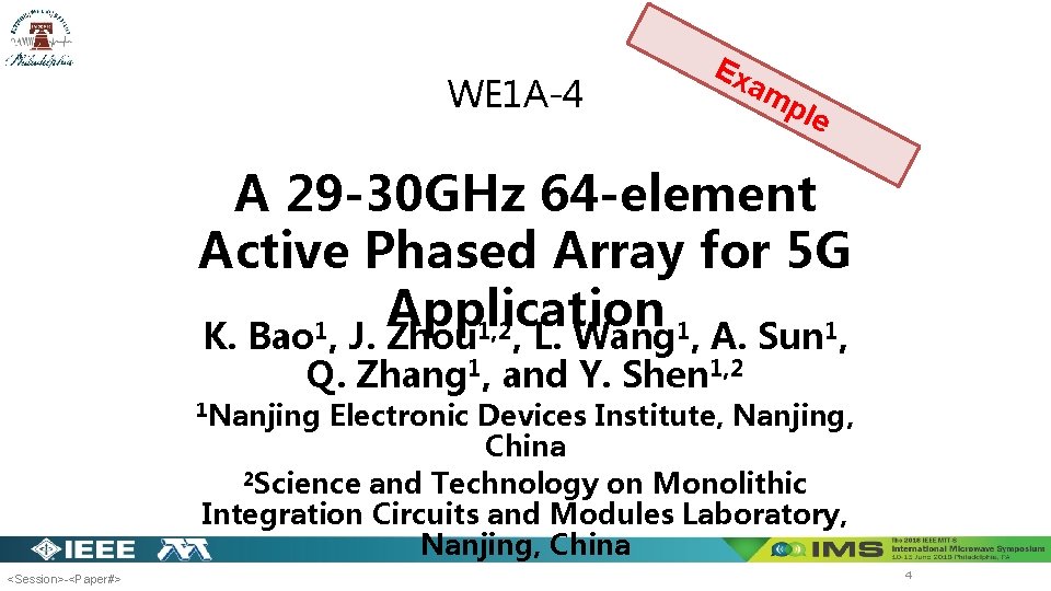 IMS 2018 Oral Presentation Guidelines SessionPaper 1 Purpose