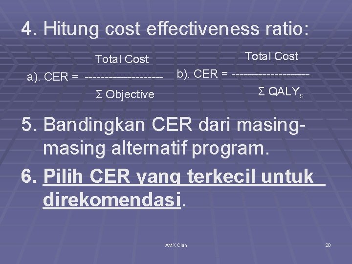 KONSEP CBA CEA Setya Haksama Health Policy Administration