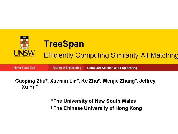 Tree Span Efficiently Computing Similarity AllMatching Computer Science