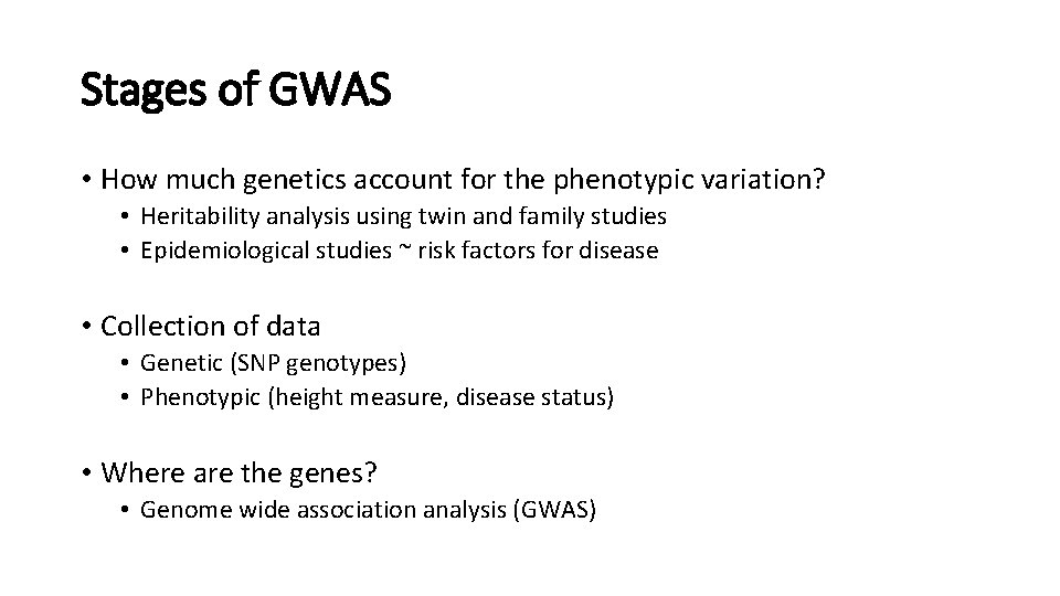 GWAS Data quality control and analysis Beben Benyamin
