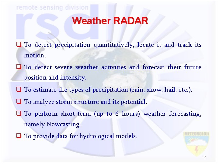 Weather Radar Network in Turkey Frat BETEPE DMI