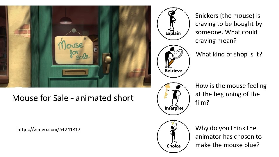 Snickers the mouse is craving to be bought