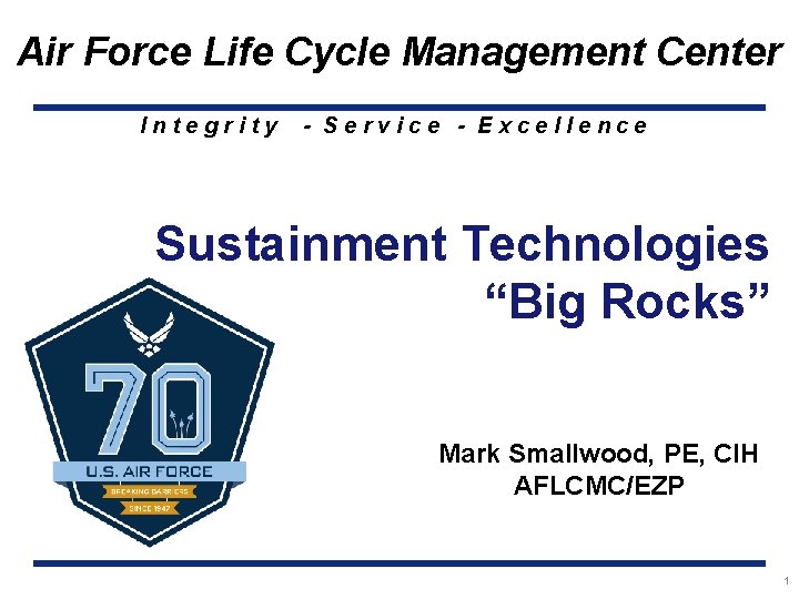 Air Force Life Cycle Management Center Integrity Service