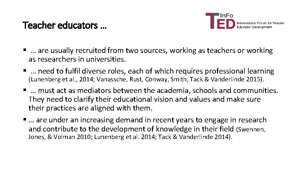 The Professional Development of Higher Education Based Teacher