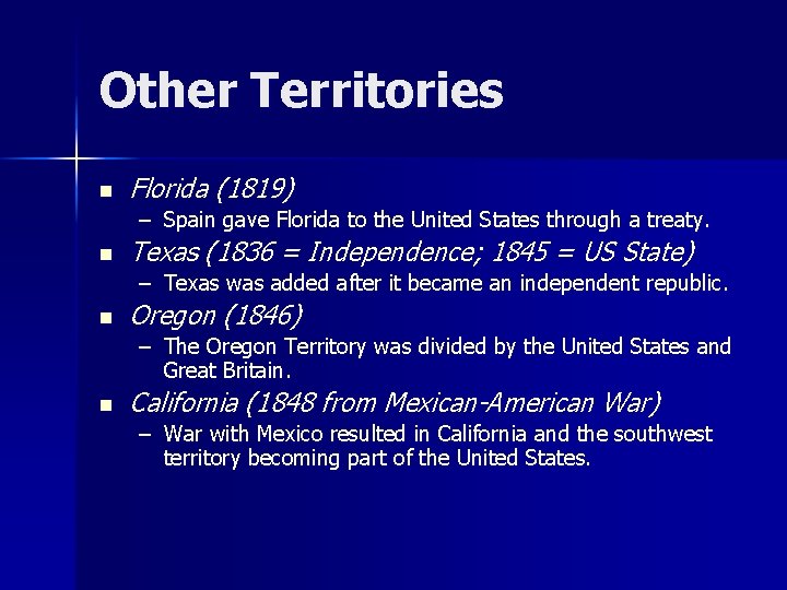 Westward Expansion 1801 1861 America establishes its boundaries