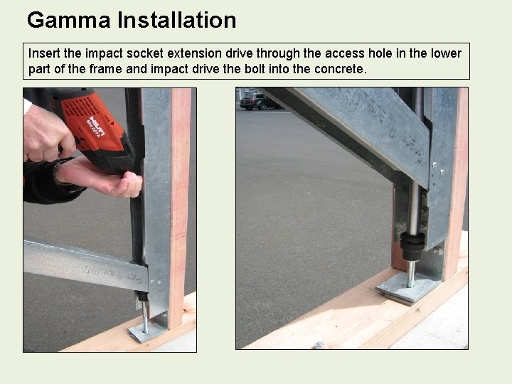 Introduction The Gamma Bracing System q Gamma bracing