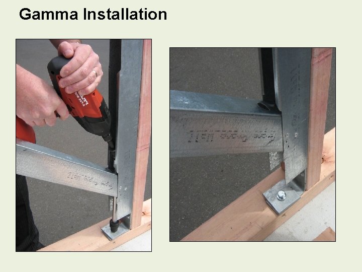 Introduction The Gamma Bracing System q Gamma bracing