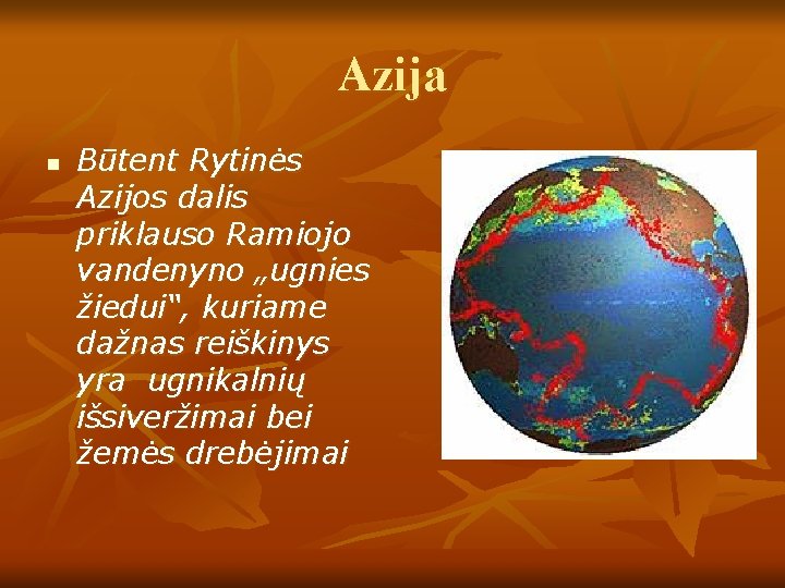 Azijos kratovaizdiai 8 klas Litosferos plokts n Iorin