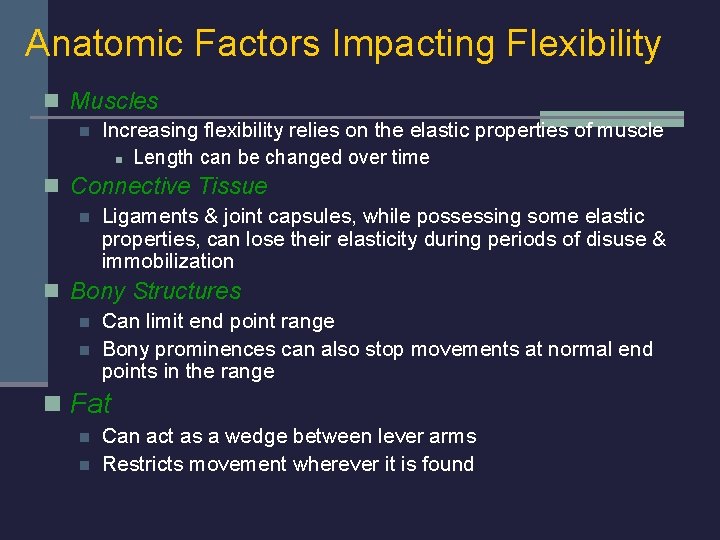 Restoring ROM Improving Flexibility Chapter 8 Importance of