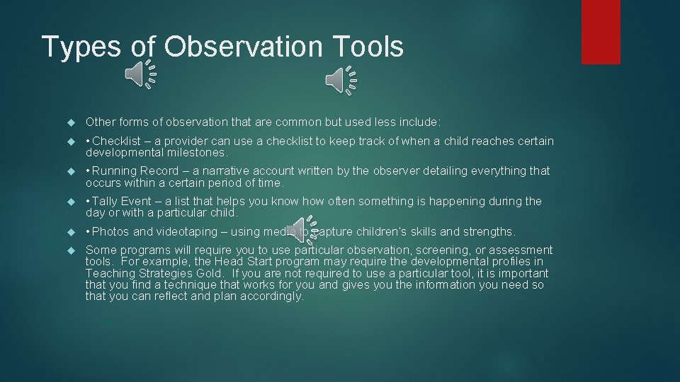 Module 3 CELEBRATING CHILD GROWTH Observation and assessment