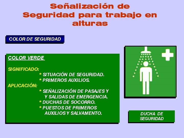 Sealizacin de Seguridad para trabajo en alturas SEALIZACIN