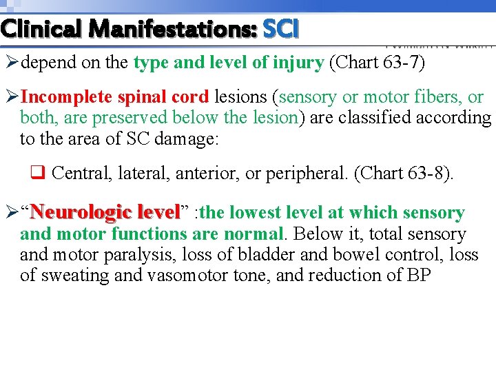 Chapter 63 Management of Patients With Neurologic Trauma