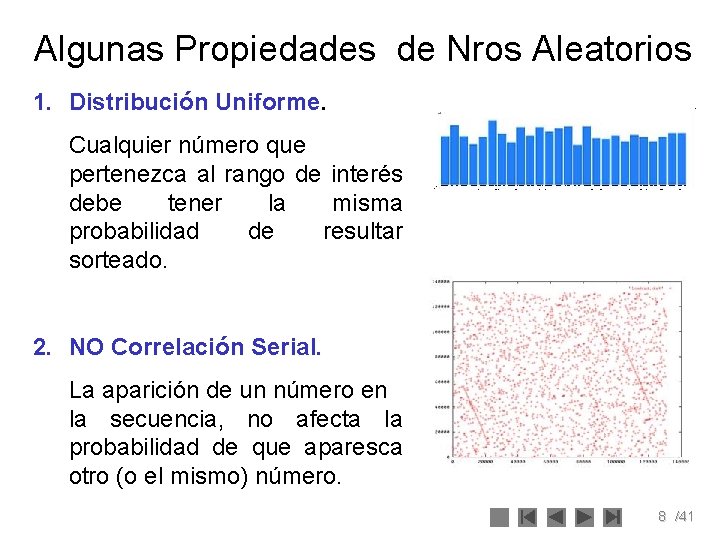 SIMULACION DE SISTEMAS DISCRETOS Generacin de nmeros pseudoaleatorios