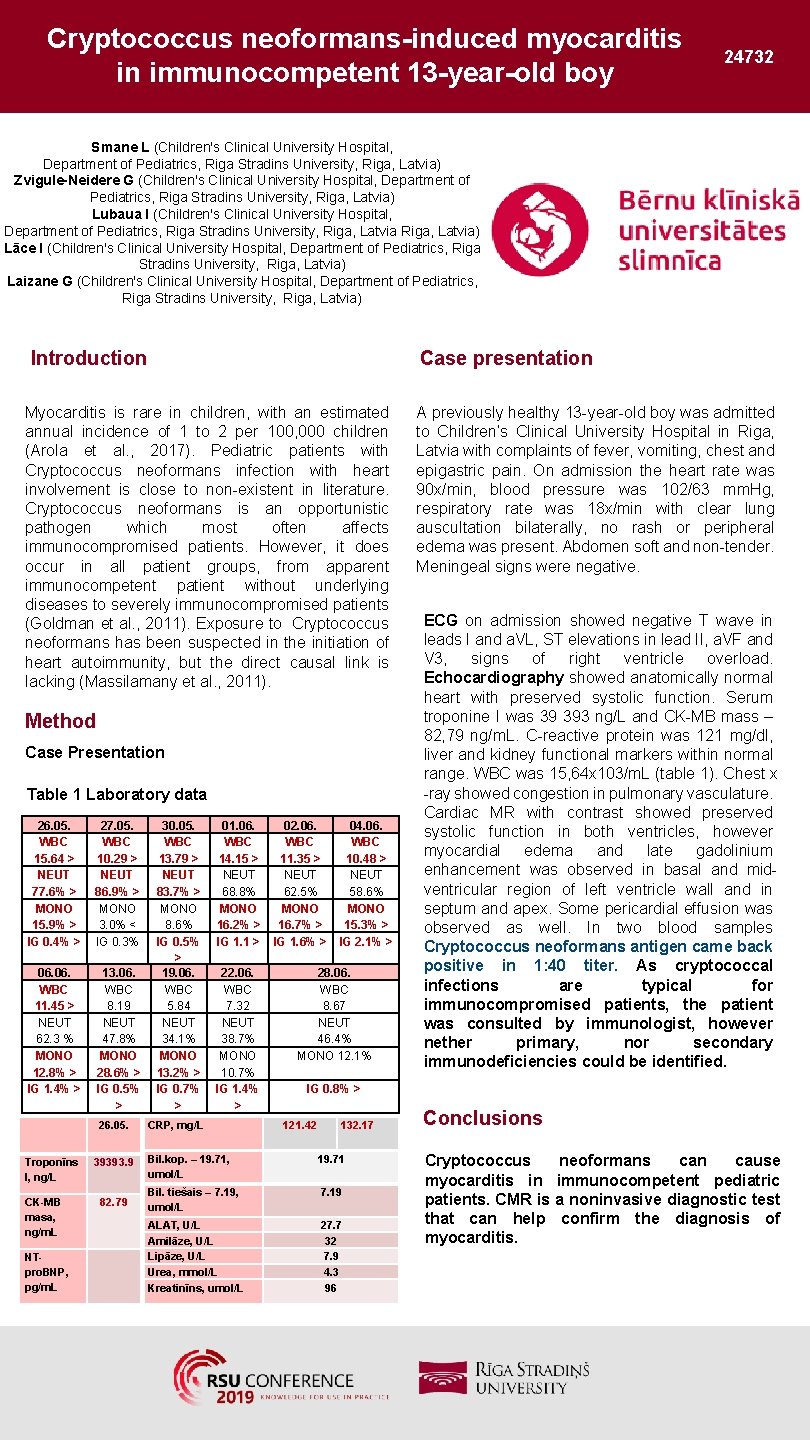 Cryptococcus neoformansinduced myocarditis in immunocompetent 13 ...