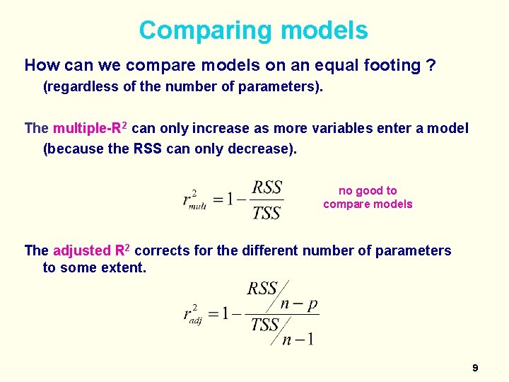 Advanced Research Skills Lecture 4 Linear Models III