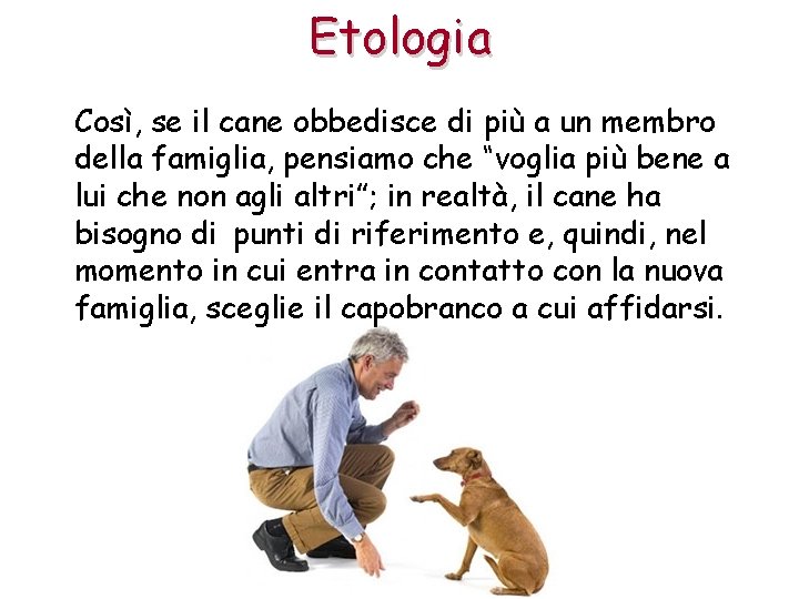 Etologia Prima parte Etologia Letologia la scienza che