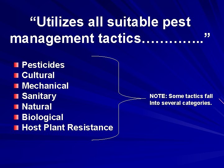 What is Integrated Pest Management IPM Learning Objectives