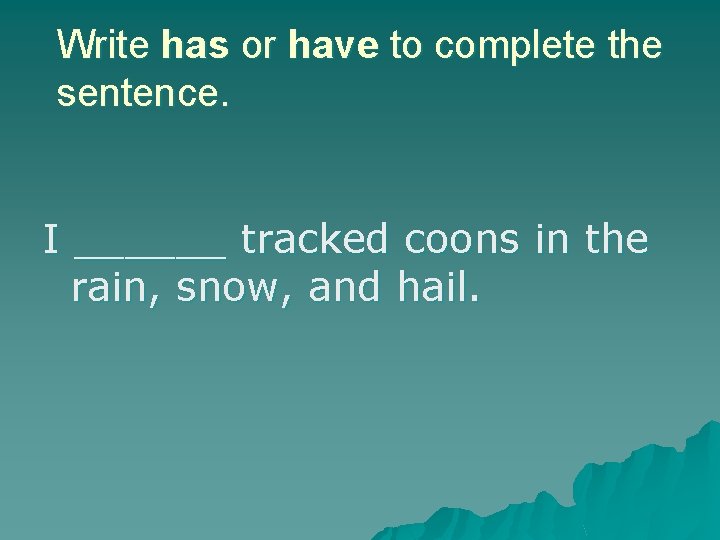 The verbs DO and HAVE Do Verbs Rules