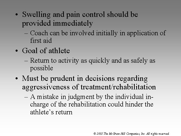 Chapter 12 Understanding the Basics of Injury Rehabilitation