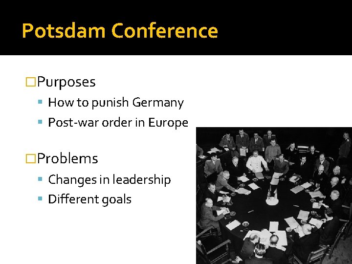 Post World War II Peace Attempts in Europe