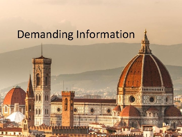 THE MOOD BLOCK Interpersonal meanings Giving Information statement