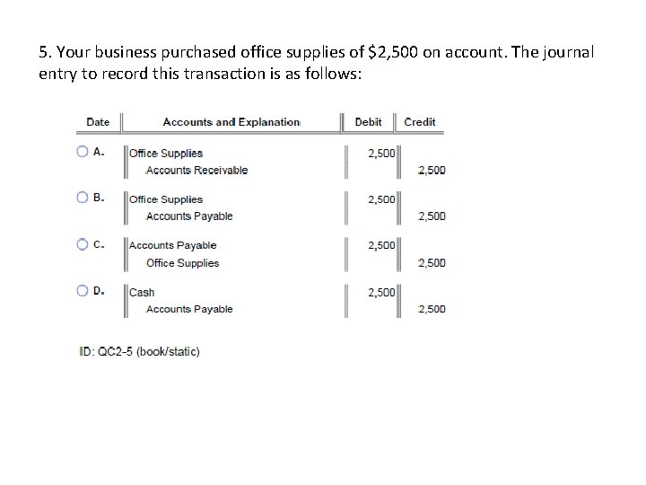 Chapter 2 Sample Problems 1 The detailed record