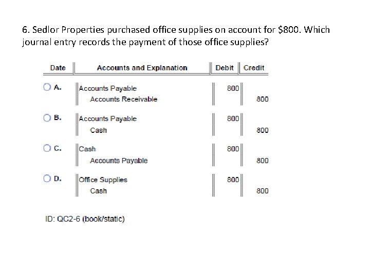 Chapter 2 Sample Problems 1 The detailed record