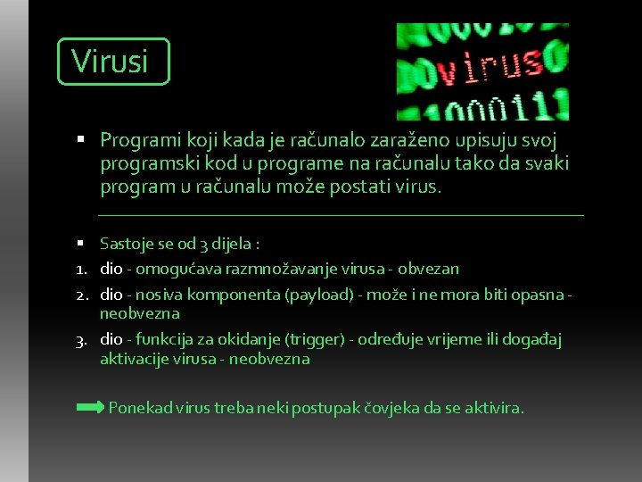 Zlonamjerni programi VRSTE ZLONAMJERNIH PROGRAMA I MJERE ZATITE