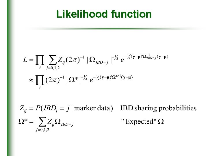 RegressionBased Linkage Analysis of General Pedigrees Pak Sham