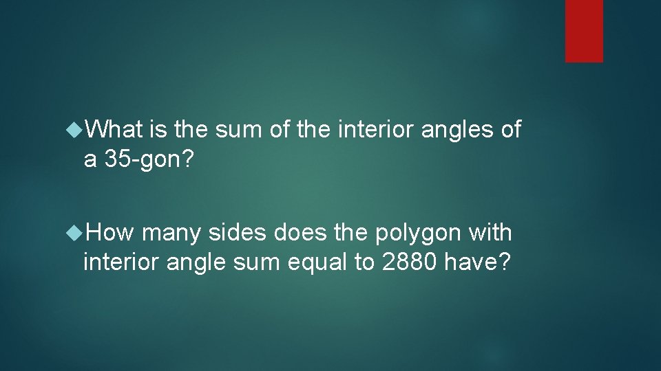 Bell work Find the range of possible values